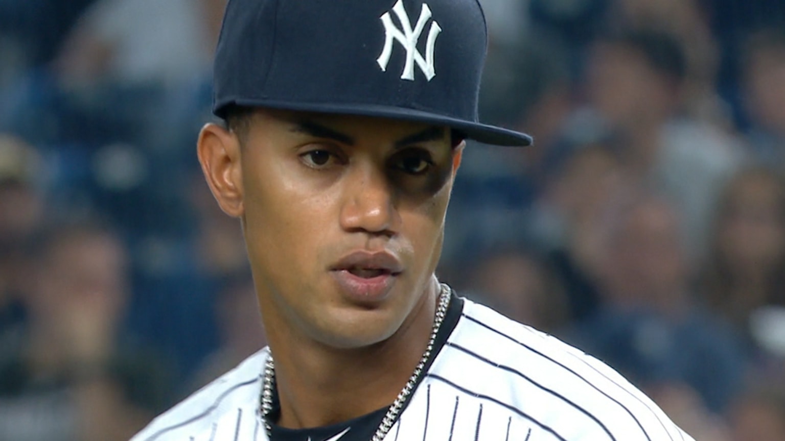 BAL@NYY: Rosa fans Ruiz for first MLB strikeout | 08/13/2019 | New York ...