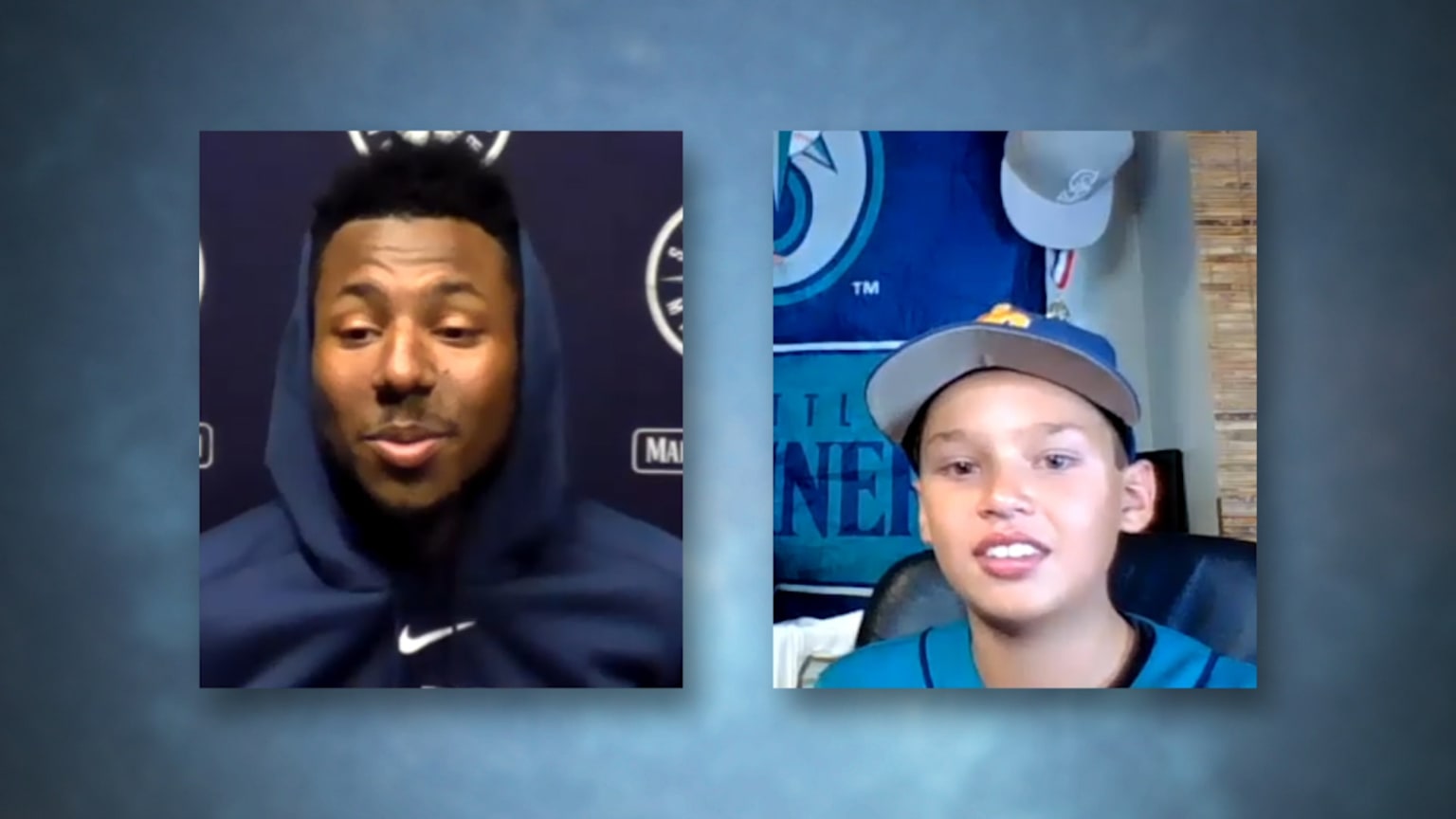 Kyle Lewis bonds with Tycean Martin | 11/24/2020 | Seattle Mariners