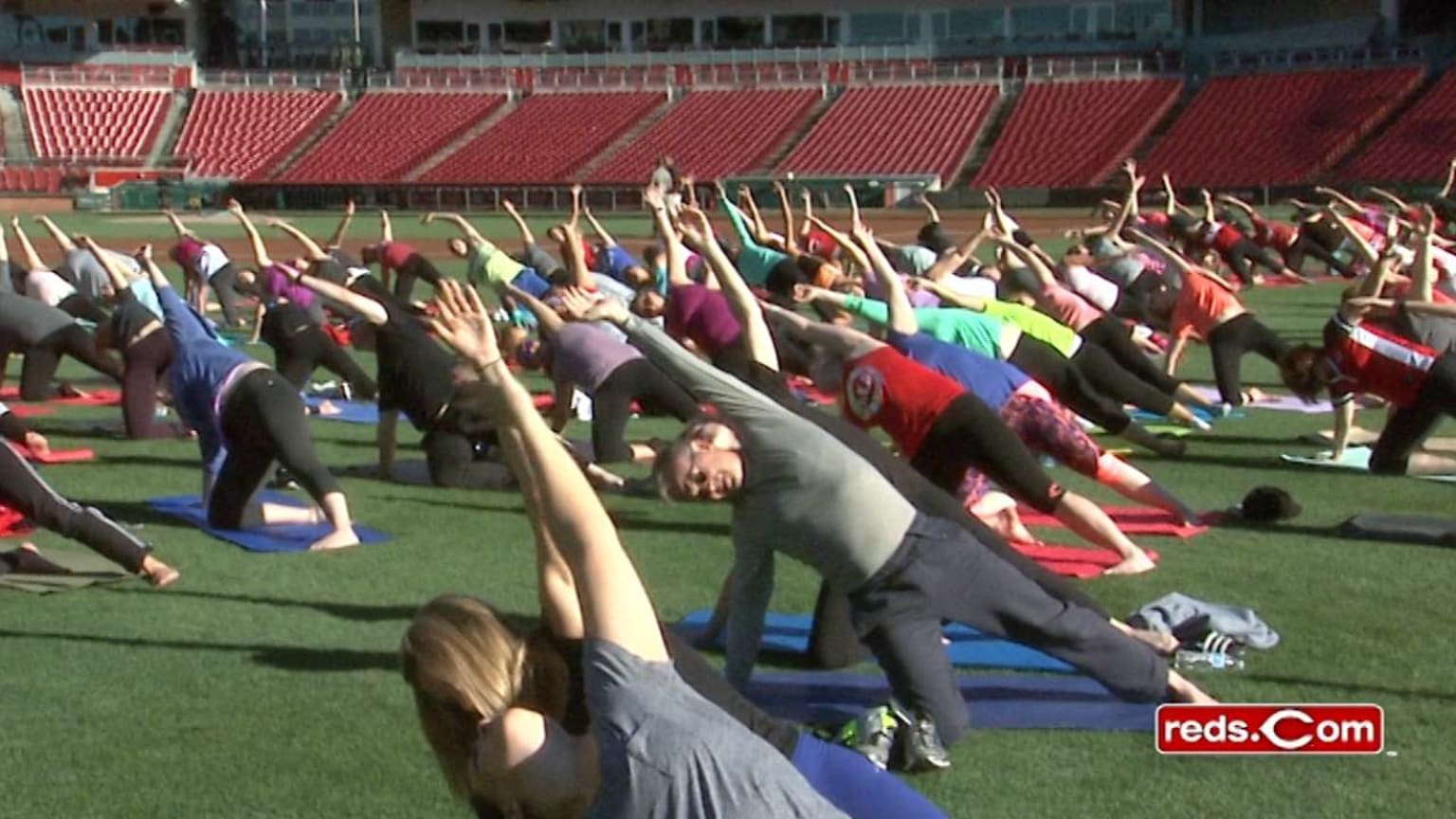 Yoga on the field at GABP | 09/06/2016 | MLB.com