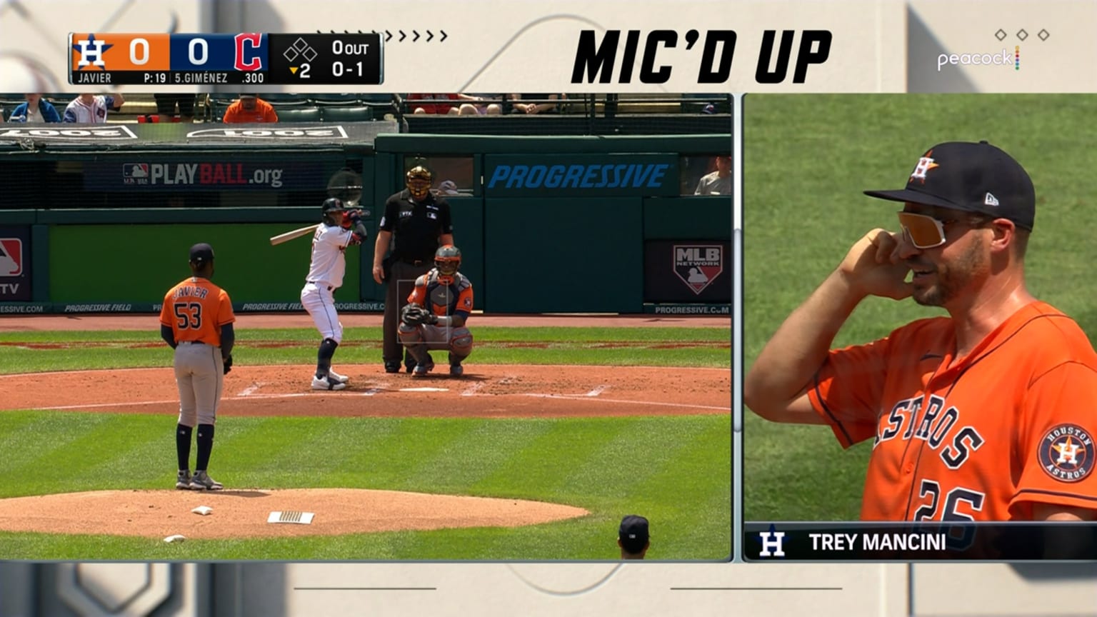 Trey Mancini talks with the commentators | 08/07/2022 | Houston Astros