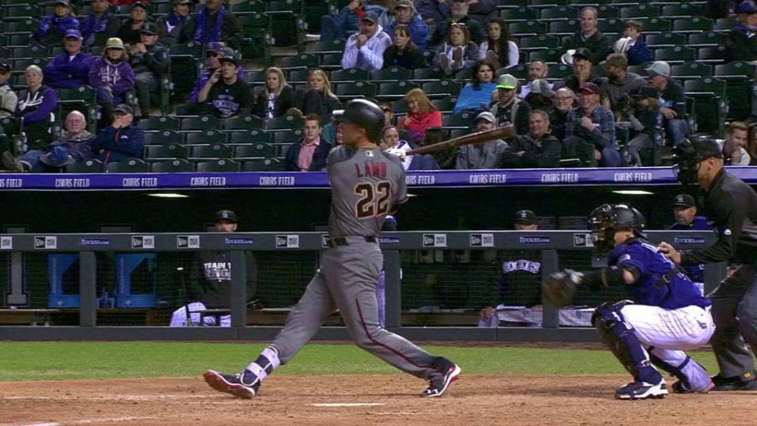 ARI@COL: Lamb triples into right field | 05/09/2016 | Arizona Diamondbacks