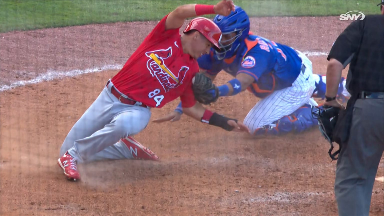 Quinn Brodey retira a Evan Mendoza en el plato | 23/02/2020 | Los Mets ...