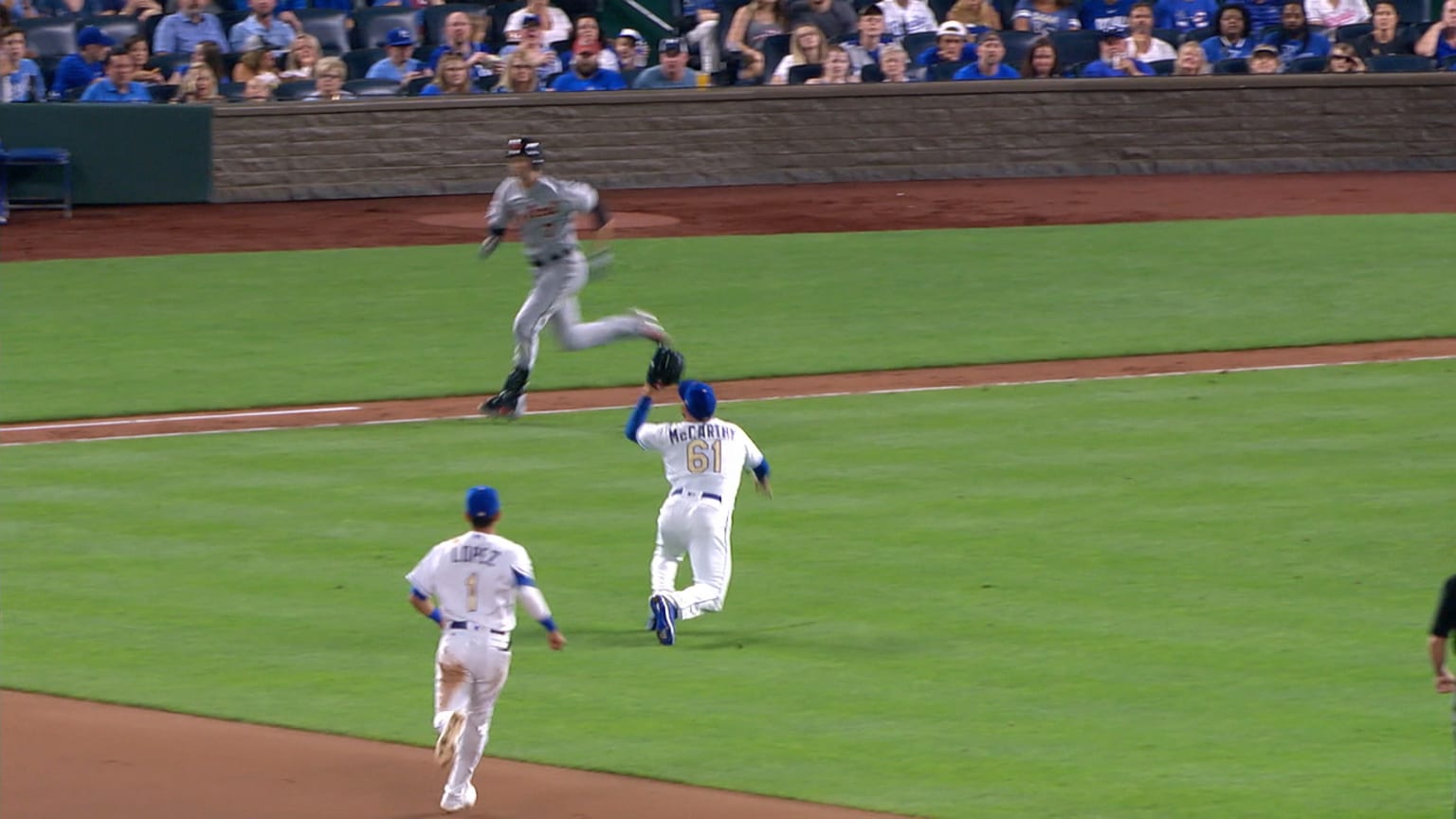 DET@KC: McCarthy recovers to get Mercer at first | 07/12/2019 | Kansas ...
