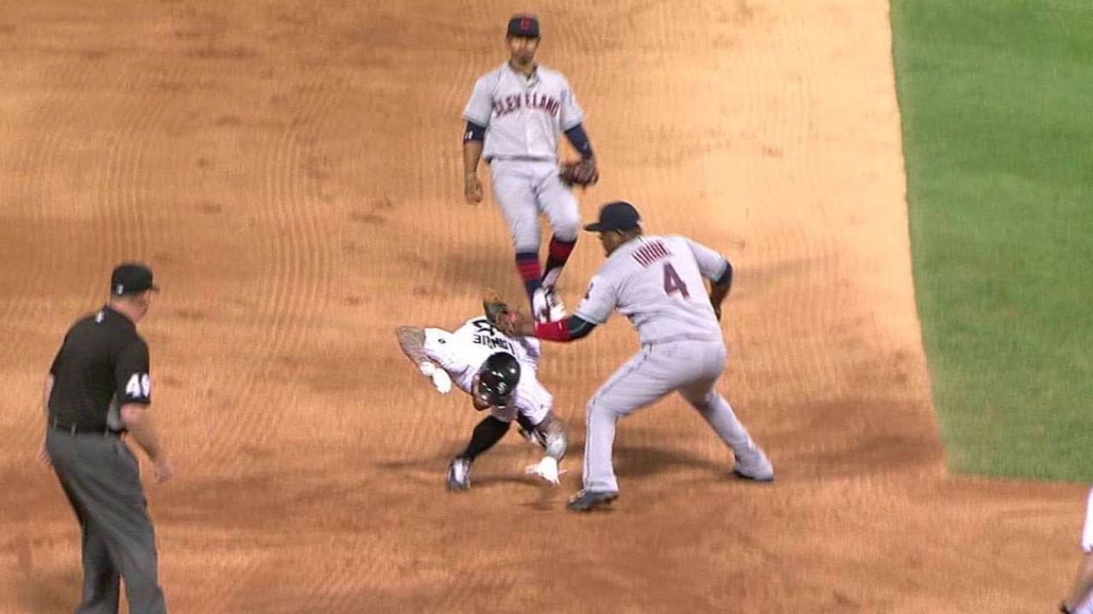 CLE@CWS: Lindor starts a unique 6-5-3 double play | 05/24/2016 ...