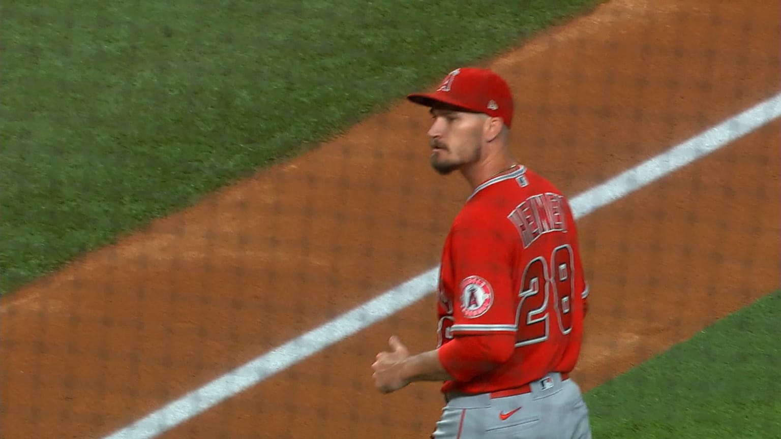 Andrew Heaney fans Joey Gallo | 09/09/2020 | Los Angeles Angels