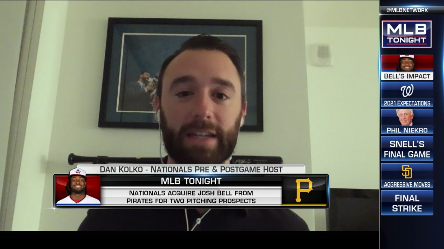 Dan Kolko on the Nationals' trade for Josh Bell | 12/29/2020 ...