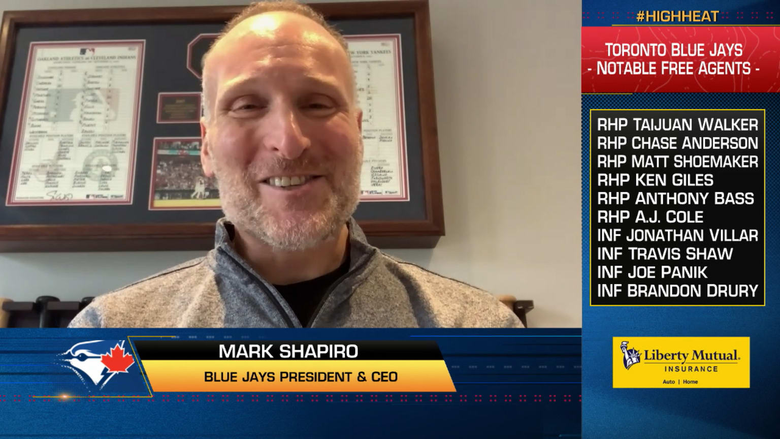Mark Shapiro joins High Heat to discuss the Blue Jays | 12/21/2020 ...