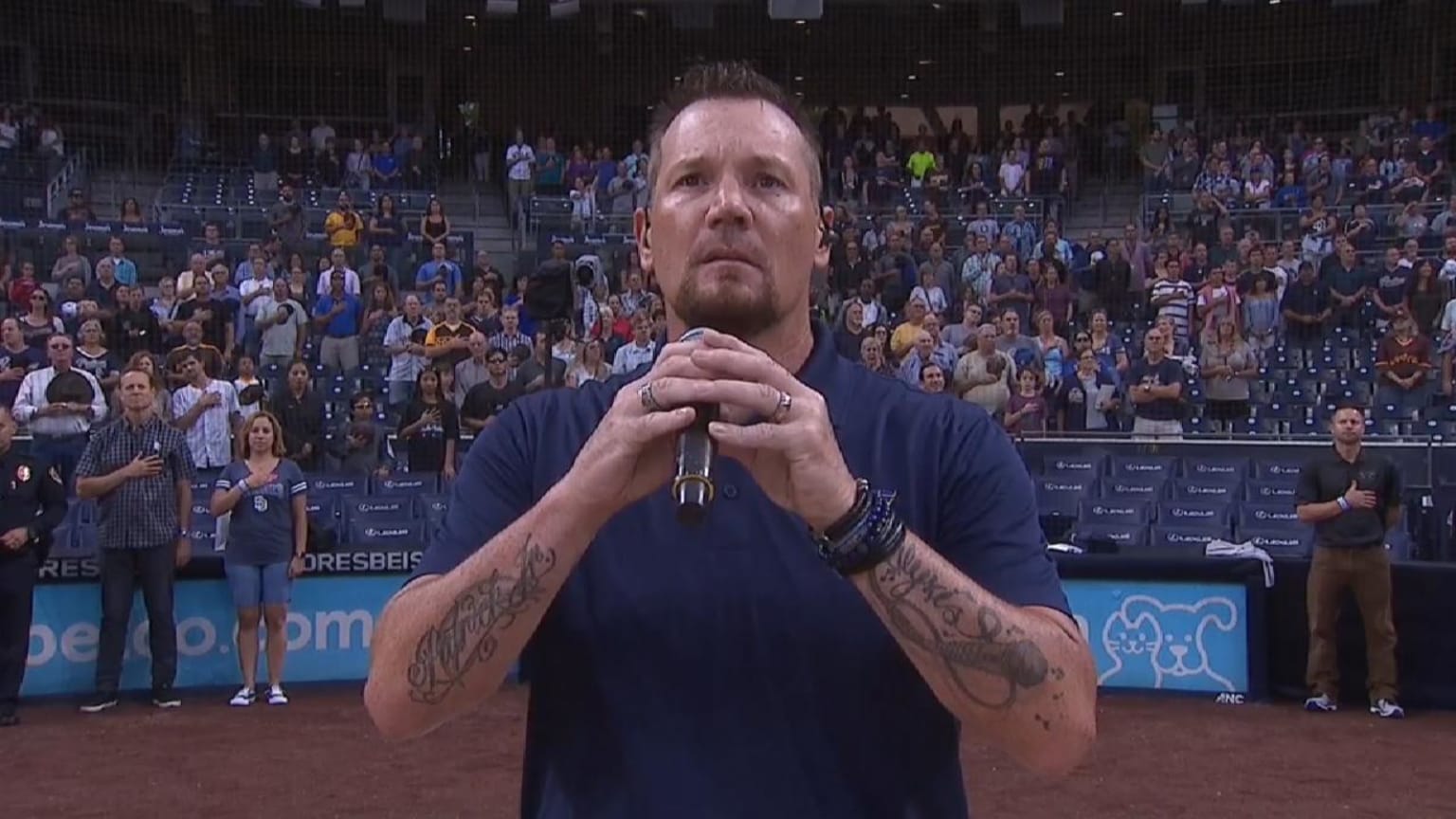 8/31/18: National anthem sung by Patrick Trampus | 08/31/2018 | Atlanta ...