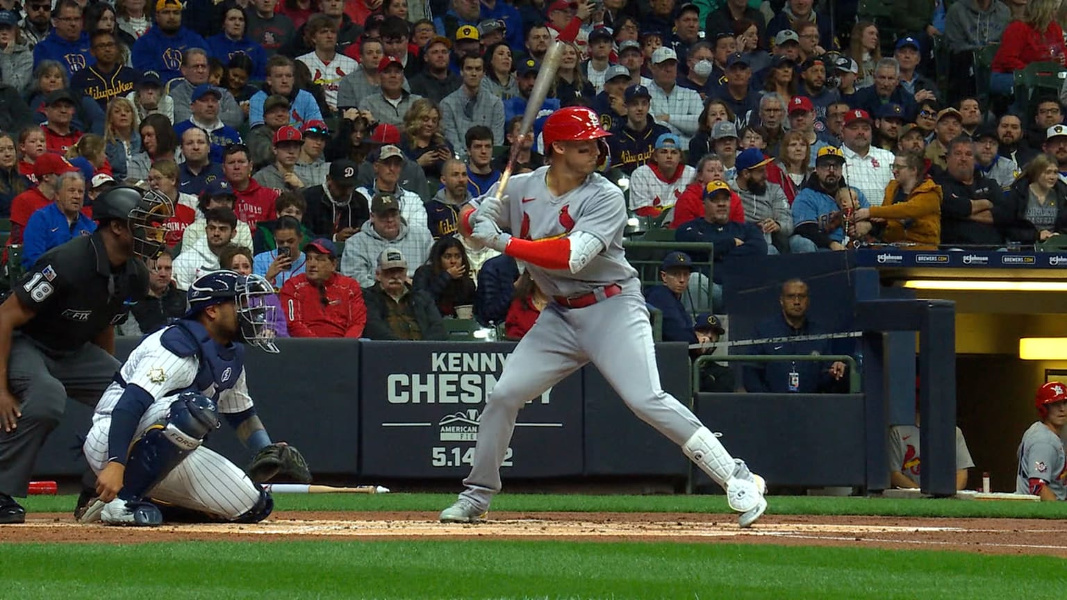 Andrew Knizner ropes a two-run single | 04/15/2022 | St. Louis Cardinals