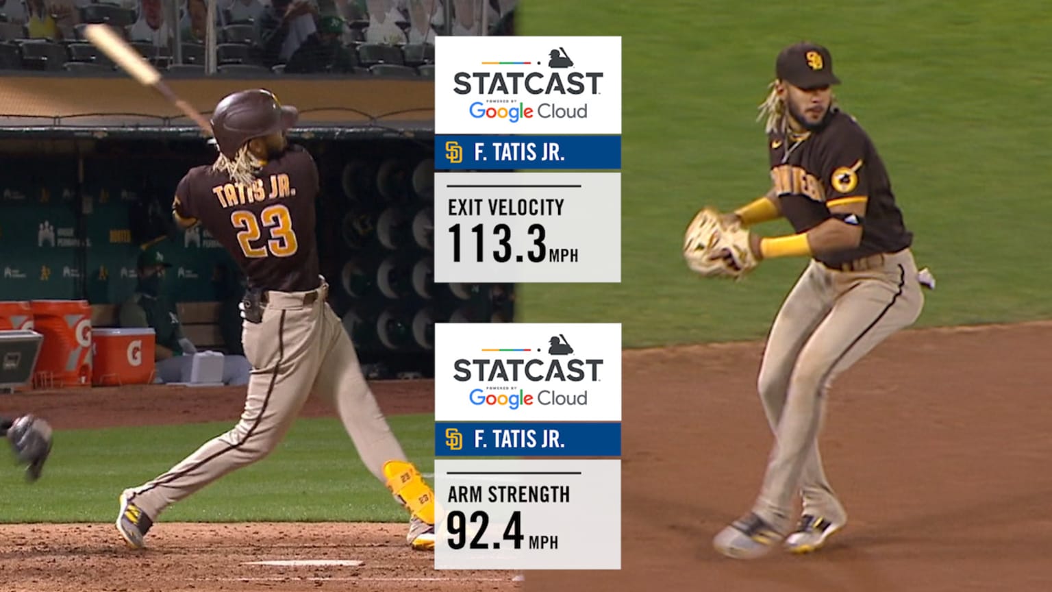 Tatis Jr. rips 113.3 mph double, fires 92.4 mph throw | 09/04/2020 ...