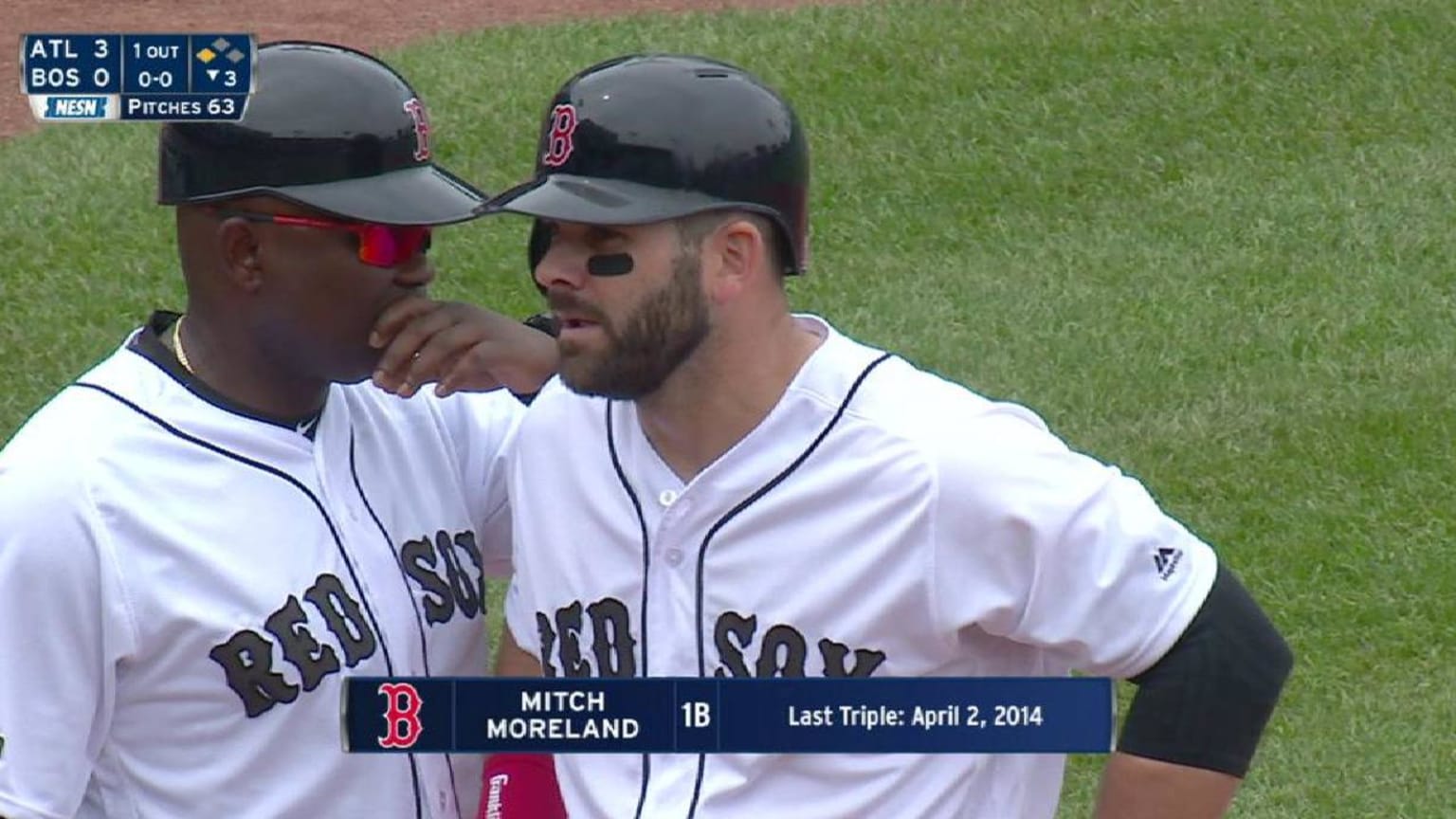 ATL@BOS: Moreland legs out 1st triple in 4 years | 05/26/2018 | Boston ...