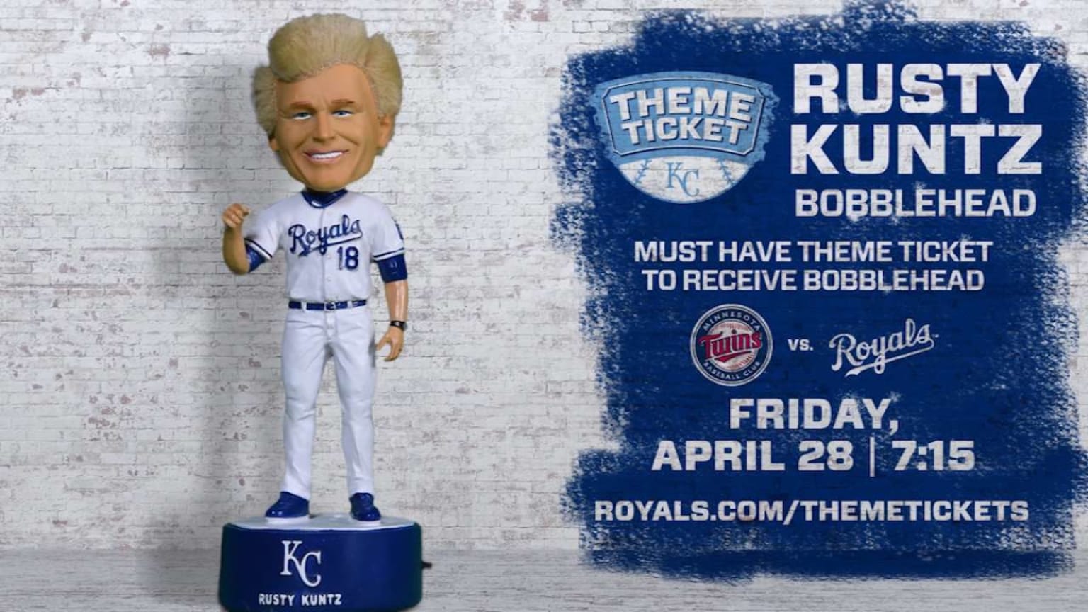 Get a Rusty Kuntz bobblehead on April 28 | 03/28/2017 | Kansas City Royals