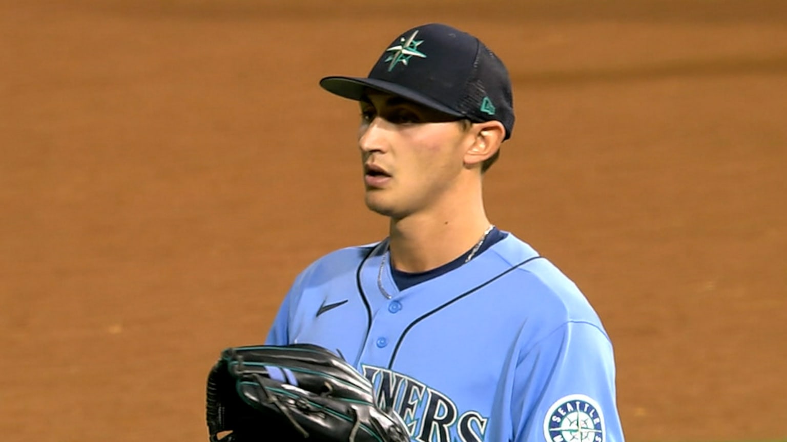 George Kirby strikes out C.J. Cron in the 7th inning | 04/01/2022 ...