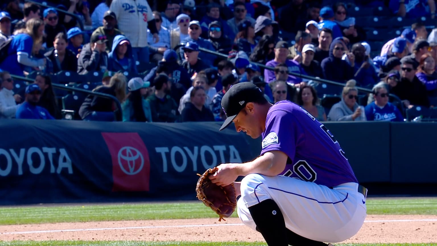 Ty Blach's K gets the final out of the game | 04/10/2022 | Colorado Rockies