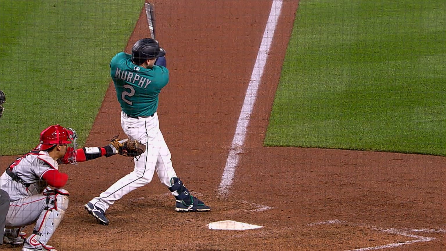 Tom Murphy lines an RBI double to right field | 04/30/2021 | Seattle ...