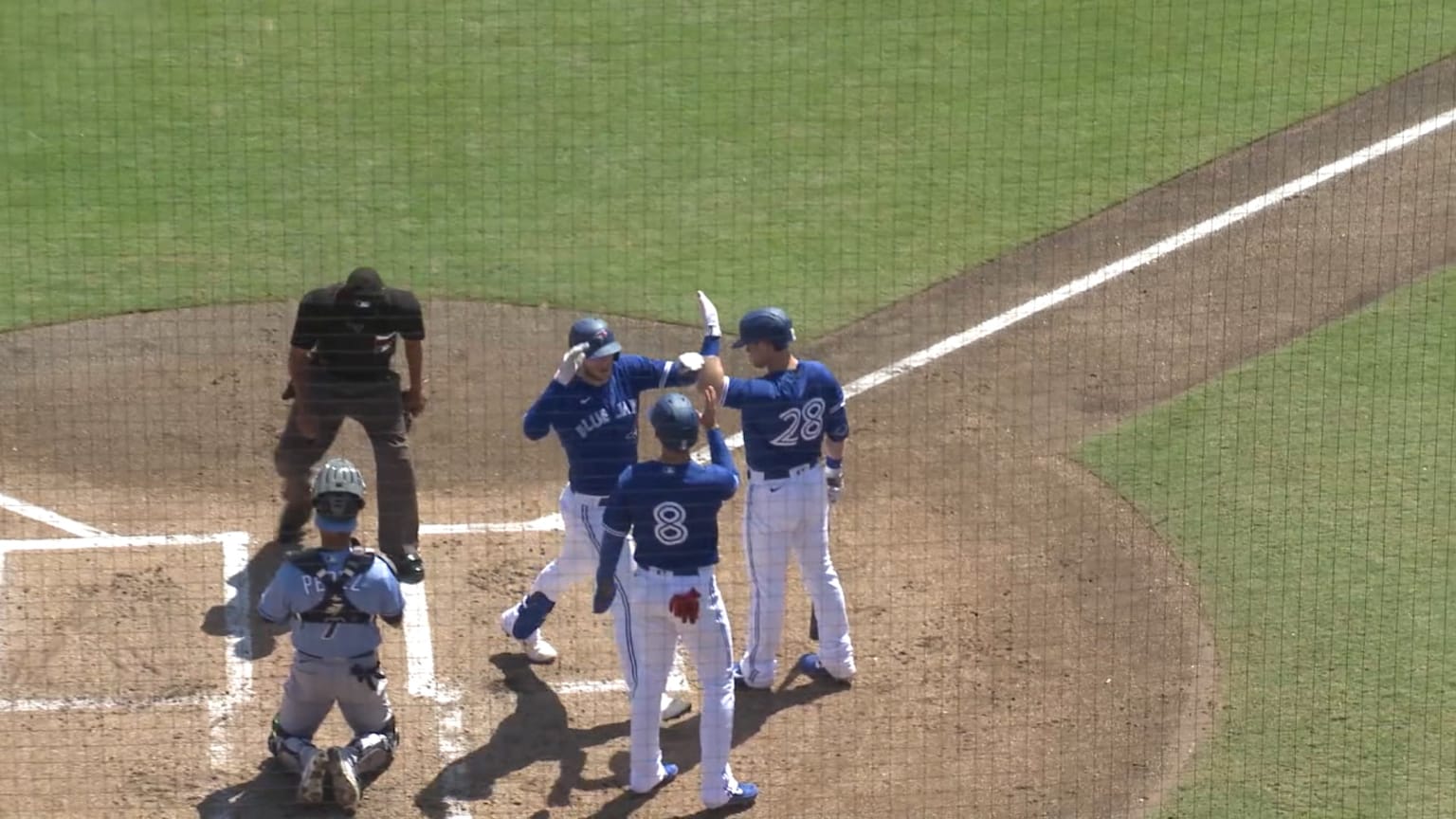 Danny Jansen hits a grand slam to left field vs. Rays | 03/09/2020 ...