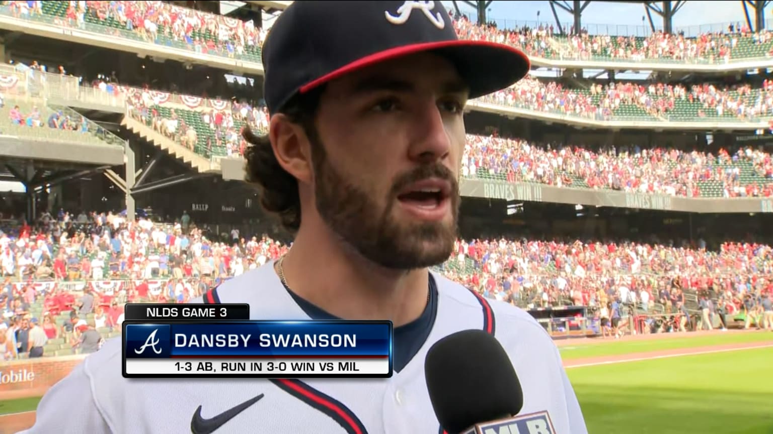 Swanson interview on MLB Tonight | 10/11/2021 | Atlanta Braves