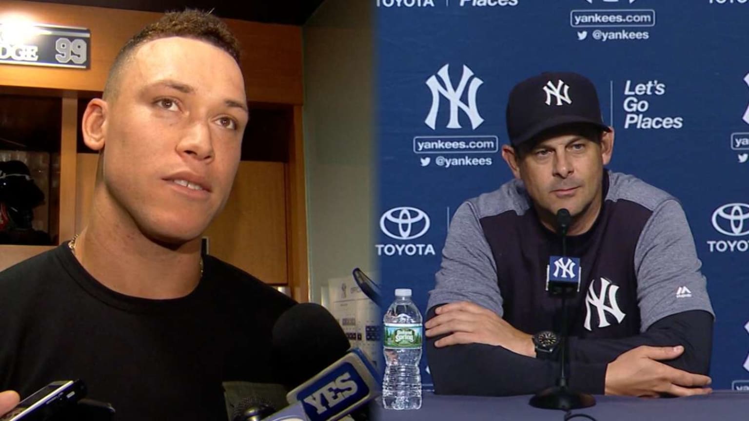 TOR@NYY: Judge, Boone on the outfielder's return | 09/14/2018 | New ...
