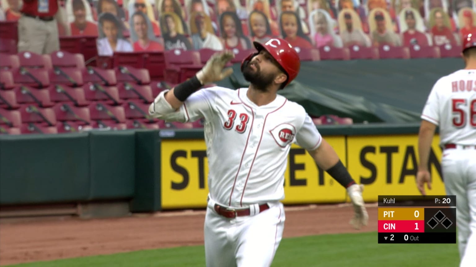 Jesse Winker hits a solo home run to left field | 08/14/2020 | MLB.com