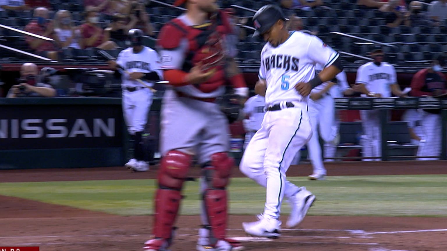 Carson Kelly hits a sacrifice fly to center field | 04/09/2021 ...