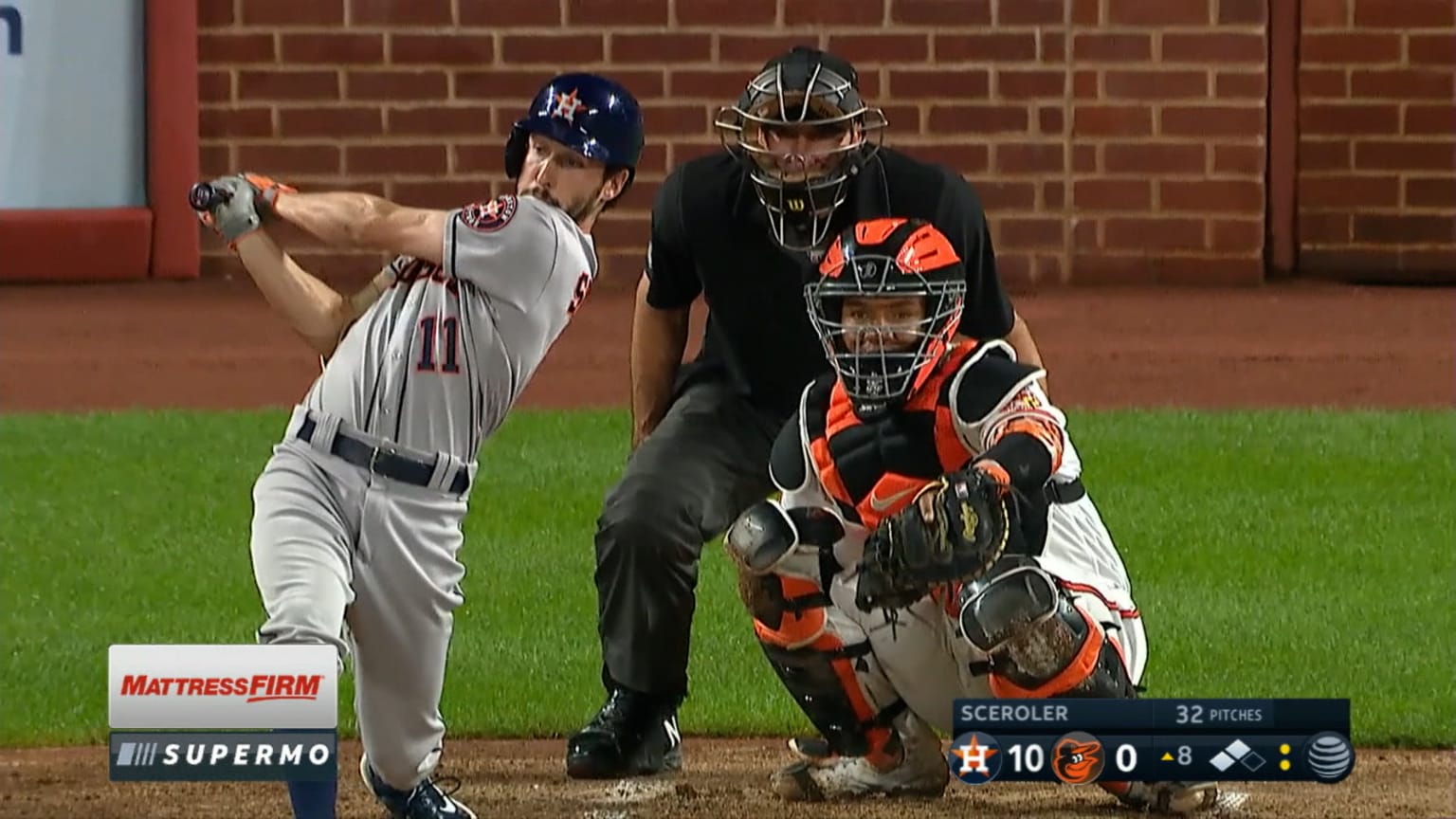 Garrett Stubbs drives in Brantley on a double | 06/21/2021 | Houston Astros