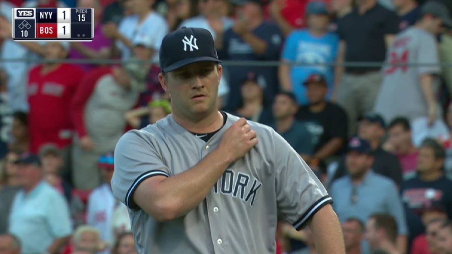 NYY@BOS: Warren domina a Betts, disipa amenaza en el 10mo | 15/07/2017 ...