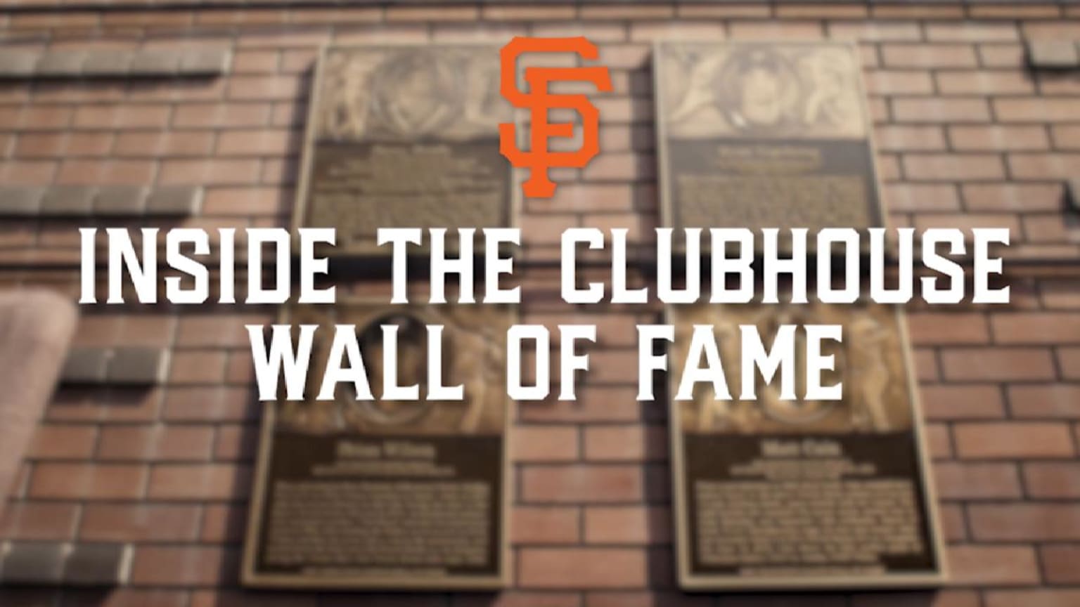 Inside The Clubhouse: Wall of Fame | 09/10/2018 | San Francisco Giants