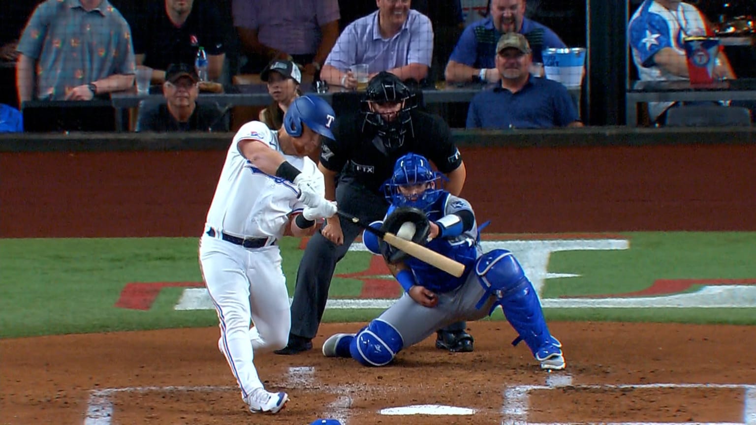 Kole Calhoun bloops an RBI single to left field | 05/12/2022 | Texas ...