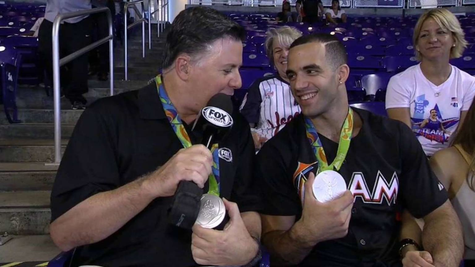 Olympic gymnast's first pitch | 08/28/2016 | MLB.com