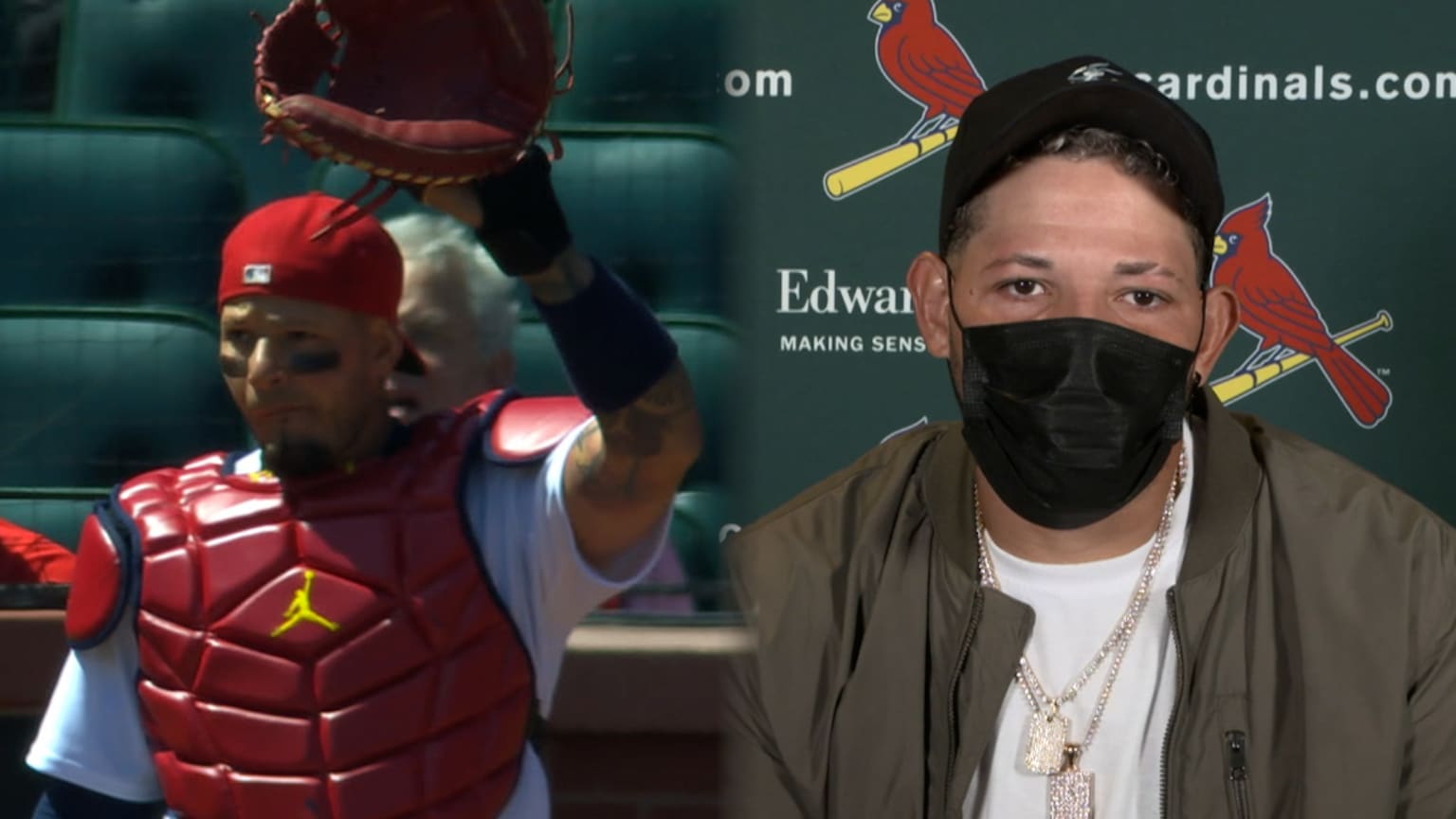 Yadier Molina on catching his 2,000th career game | 04/14/2021 | St ...