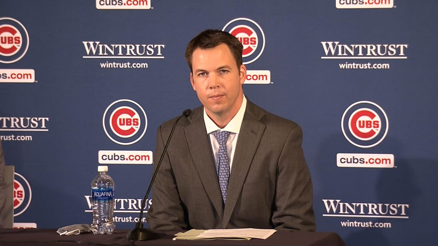 Cubs introduce Carter Hawkins as new general manager | 10/18/2021 ...