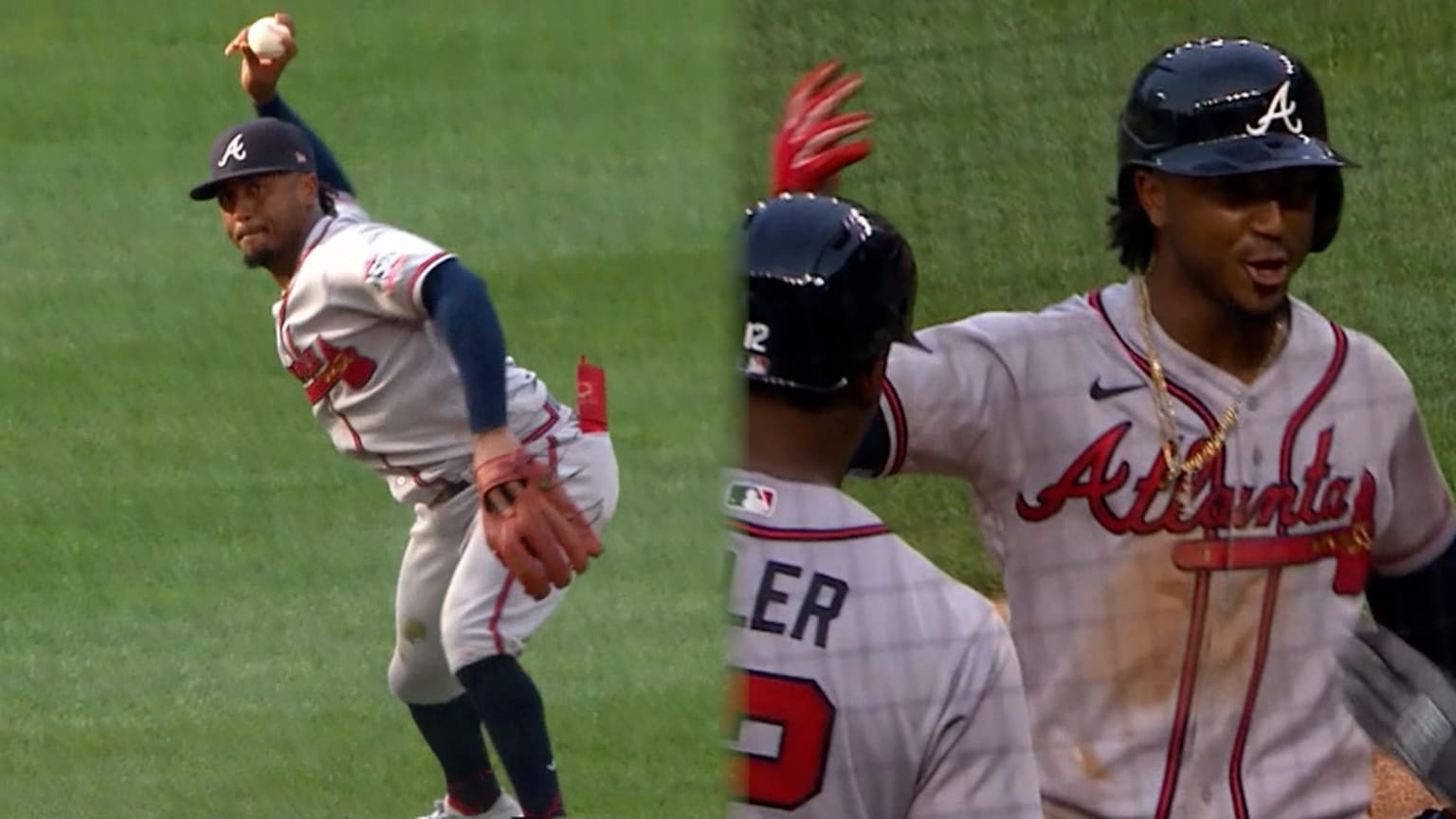 Ozzie Albies flashes his skills in all-around game | 08/14/2021 | Los ...