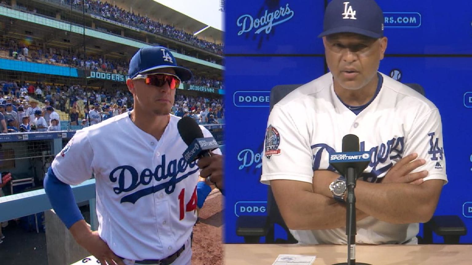 LAA@LAD: Hernandez, Roberts on win over Angels | 07/15/2018 | Los ...