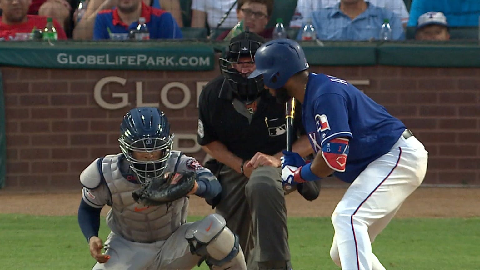 HOU@TEX: Sneed fans Andrus, strands bases loaded | 07/11/2019 | Detroit ...