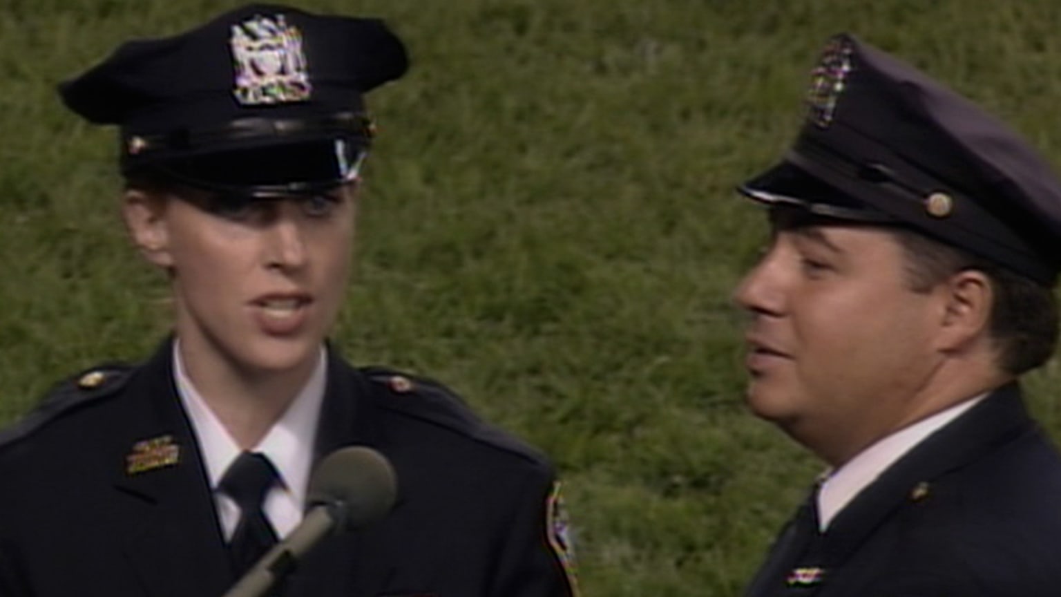 NYPD performs during 7th | 09/25/2001 | MLB.com