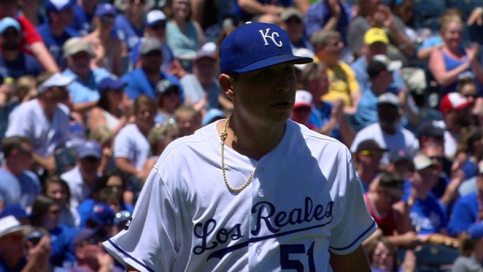 TOR@KC: Vargas fans Barney to end the inning | 06/24/2017 | Los Angeles ...