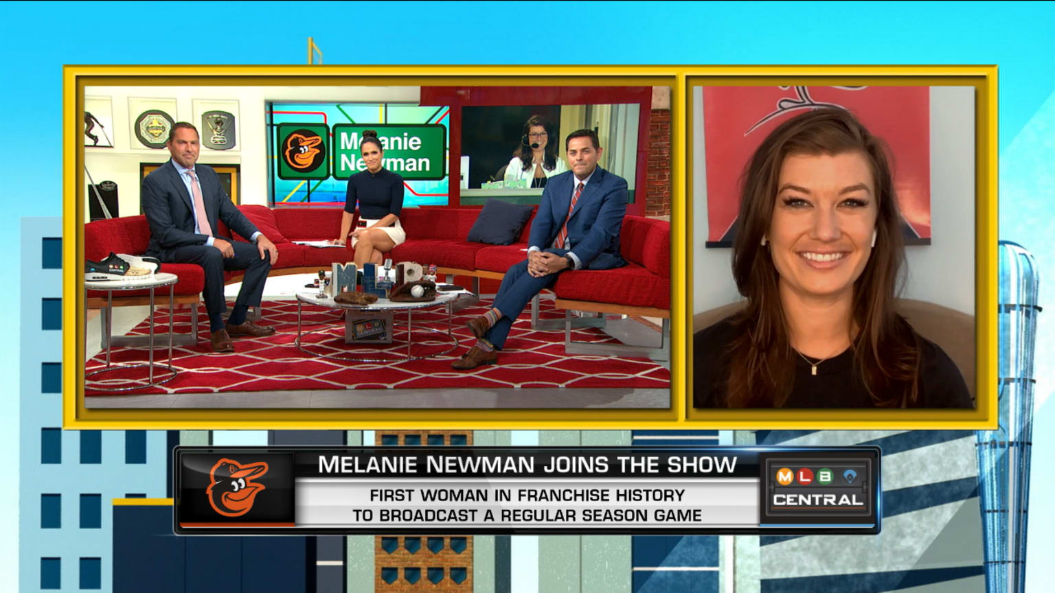 Melanie Newman discusses historic call on MLB Central | 08/06/2020 ...