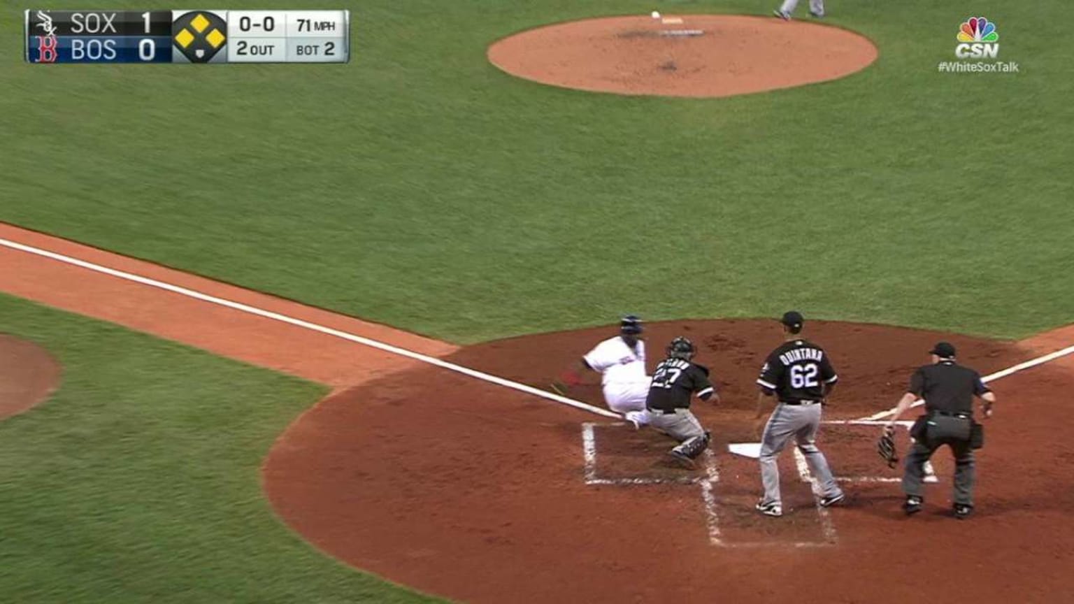 CWS@BOS: Eaton nabs Papi at the dish | 06/22/2016 | Chicago White Sox