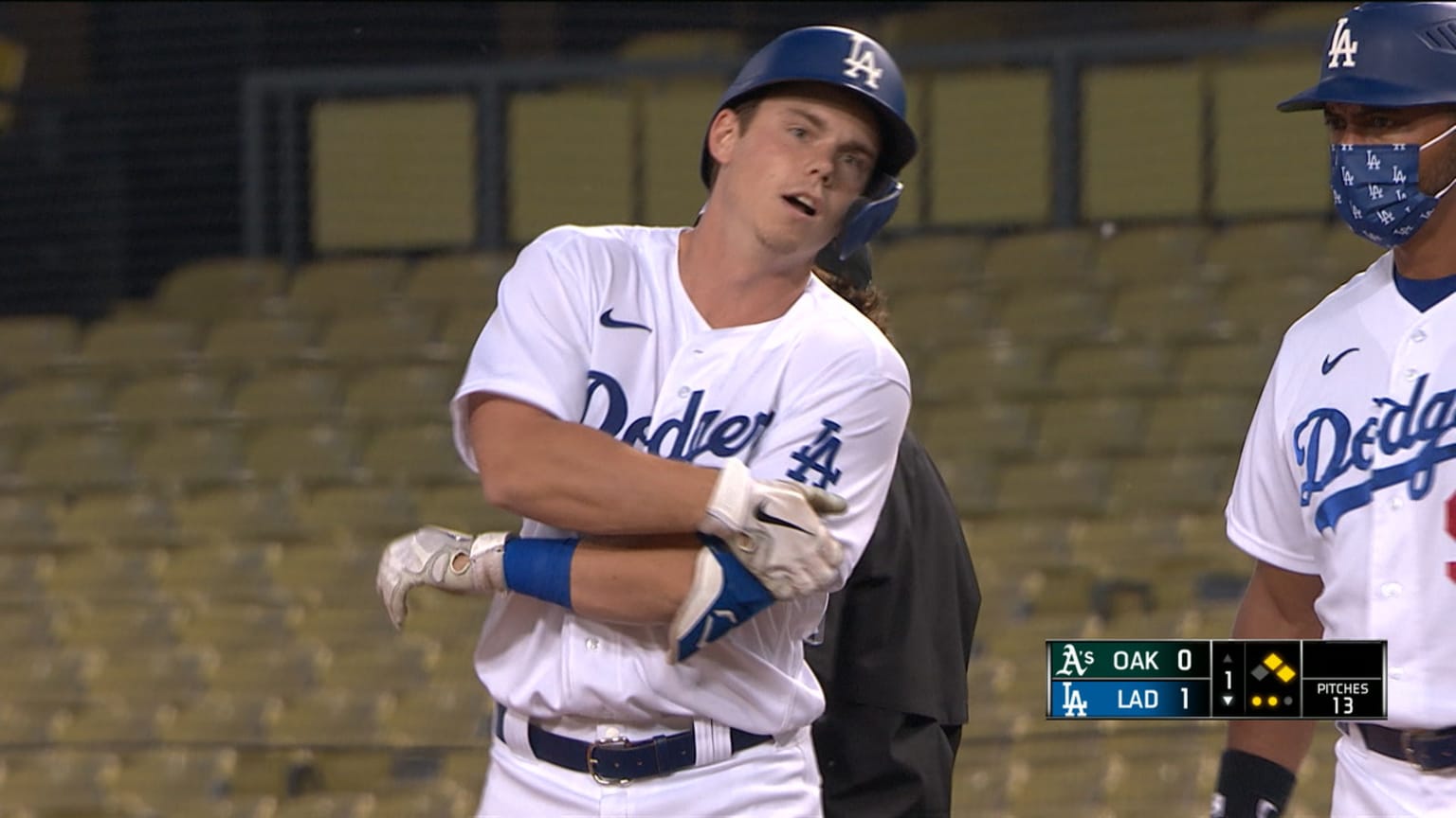 Will Smith opens scoring with an RBI single to left | 09/24/2020 | Los ...