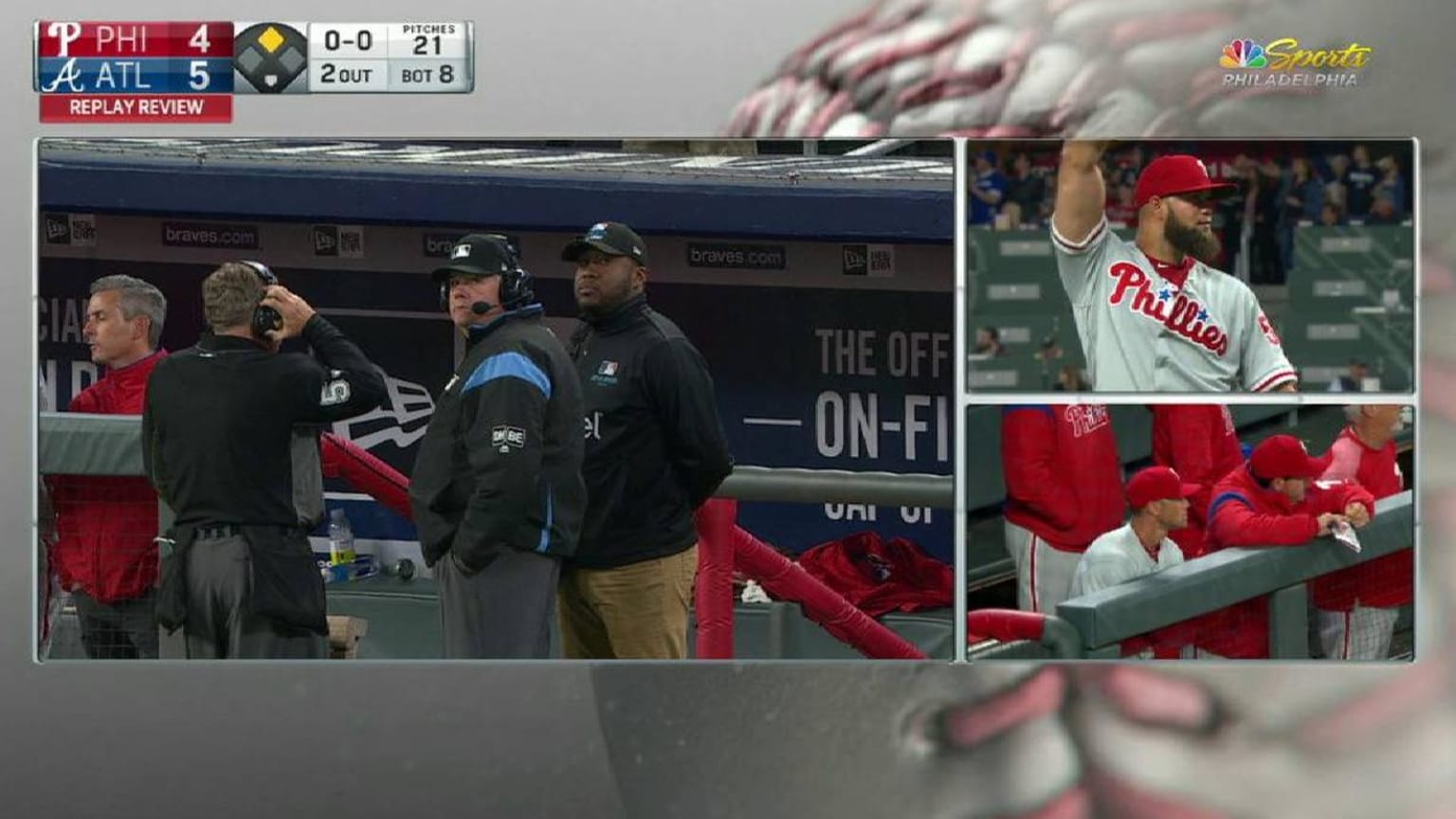 PHI@ATL: Swanson doubles, Phillies challenge play | 03/30/2018 ...