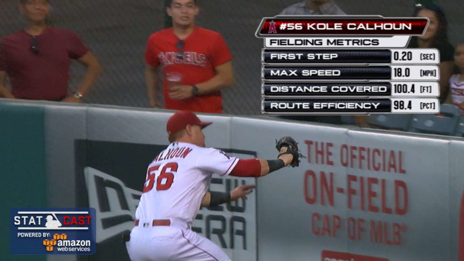Statcast: Calhoun races to track | 06/25/2016 | Los Angeles Angels