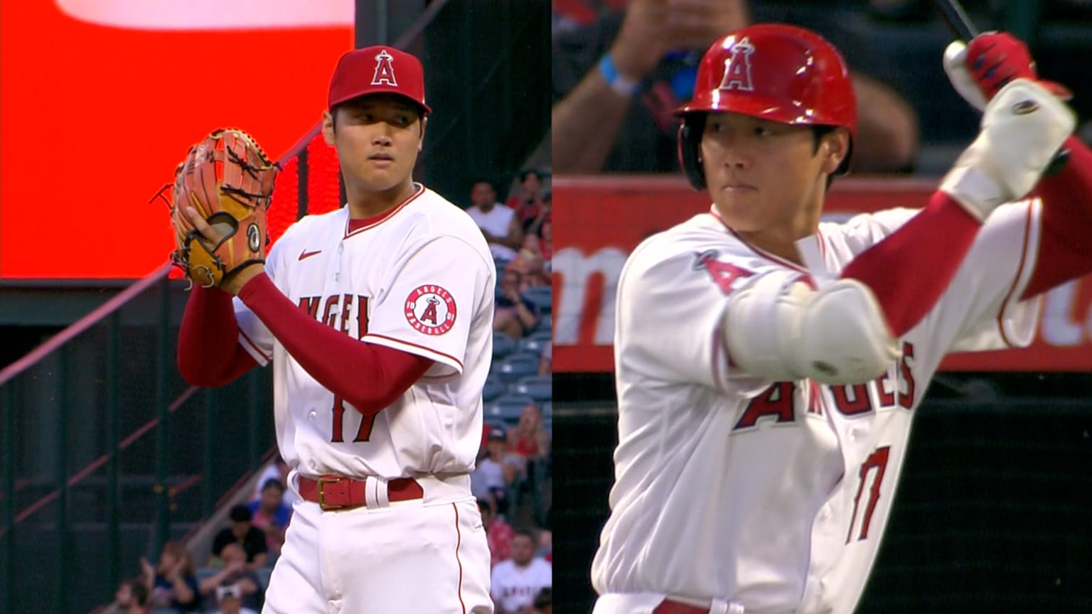 Ohtani throws Angels' first pitch, faces first pitch | 04/07/2022 ...