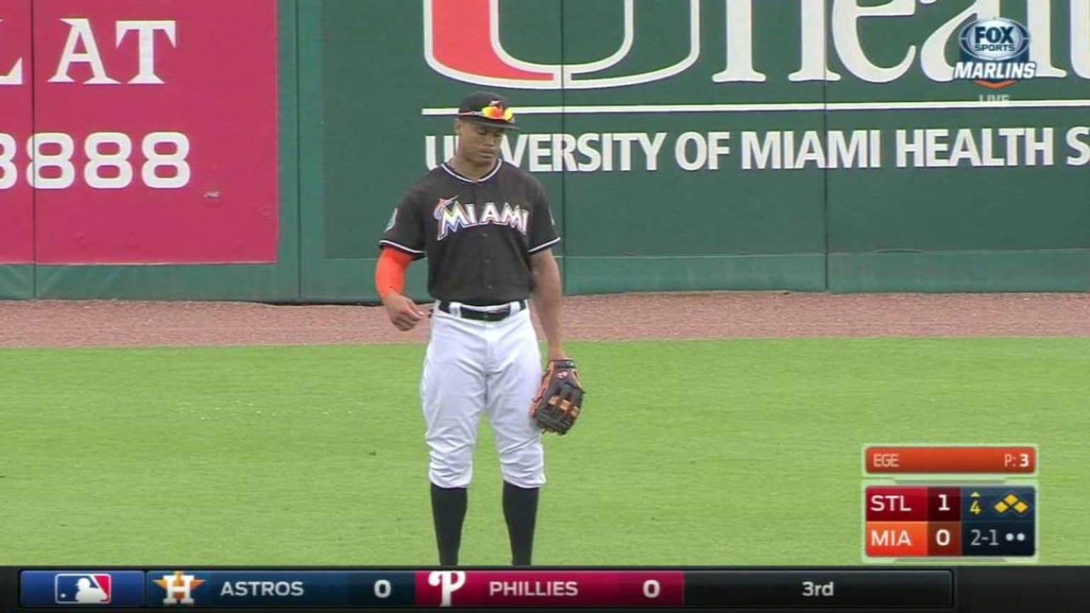 STL@MIA: Stanton lets loose in the outfield | 03/30/2016 | St. Louis ...