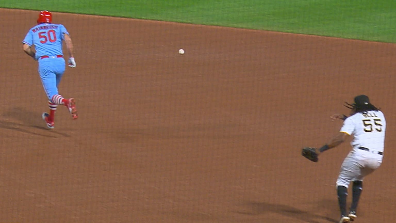 STL@PIT: Bell pegs Wainwright on fielder's choice | 09/07/2019 ...