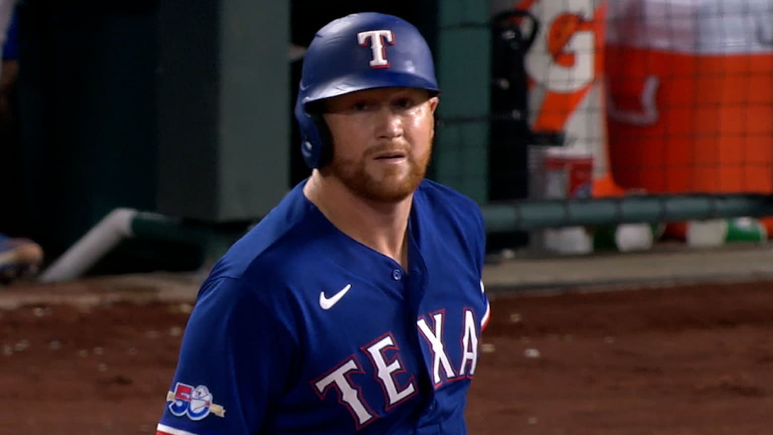 Kole Calhoun extends the lead with an RBI single | 06/28/2022 | Texas ...