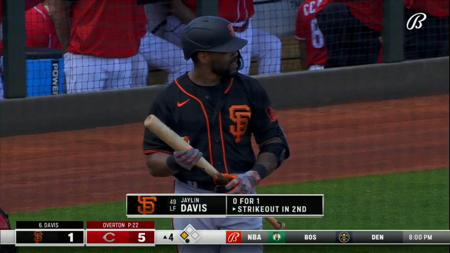 Jaylin Davis plates Heliot Ramos with a sac fly | 03/20/2022 | Los ...