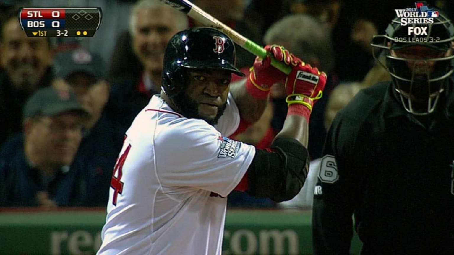 WS2013 Gm6: Big Papi draws four walks vs. Cards | 10/30/2013 | Los ...