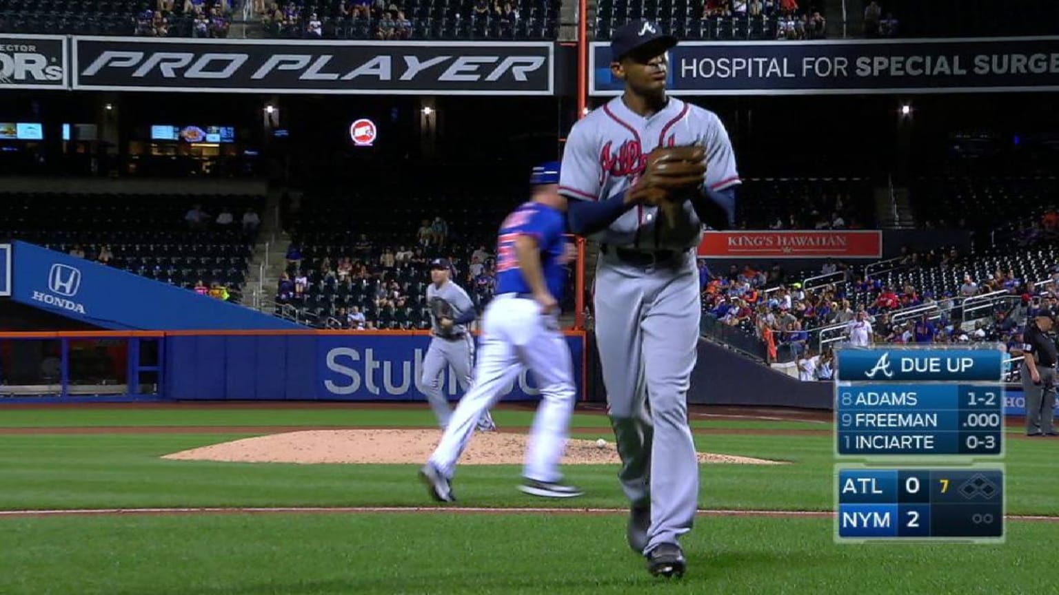 ATL@NYM: Sam Freeman induces groundout from Cabrera | 09/25/2017 | MLB.com