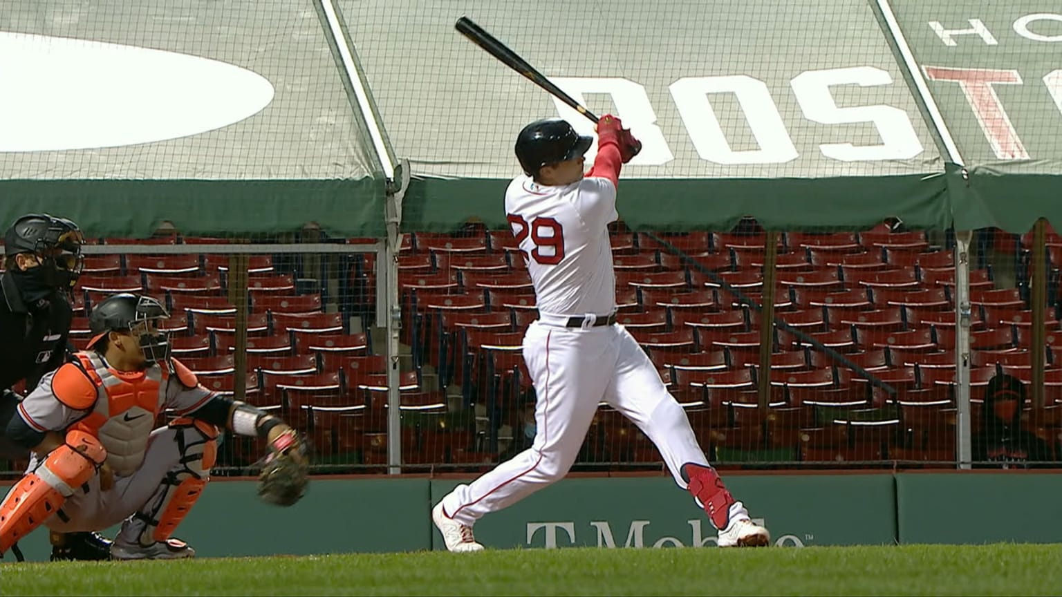 Bobby Dalbec hits an RBI double to left field | 09/22/2020 | Pittsburgh ...