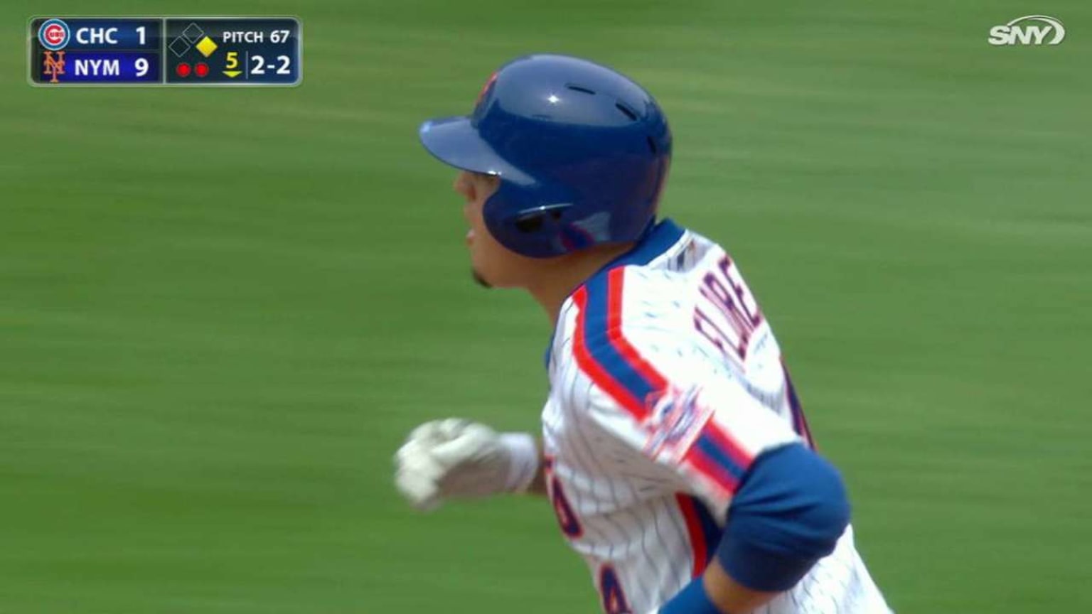 CHC@NYM: Flores hammers a two-run homer to left field | 07/03/2016 ...